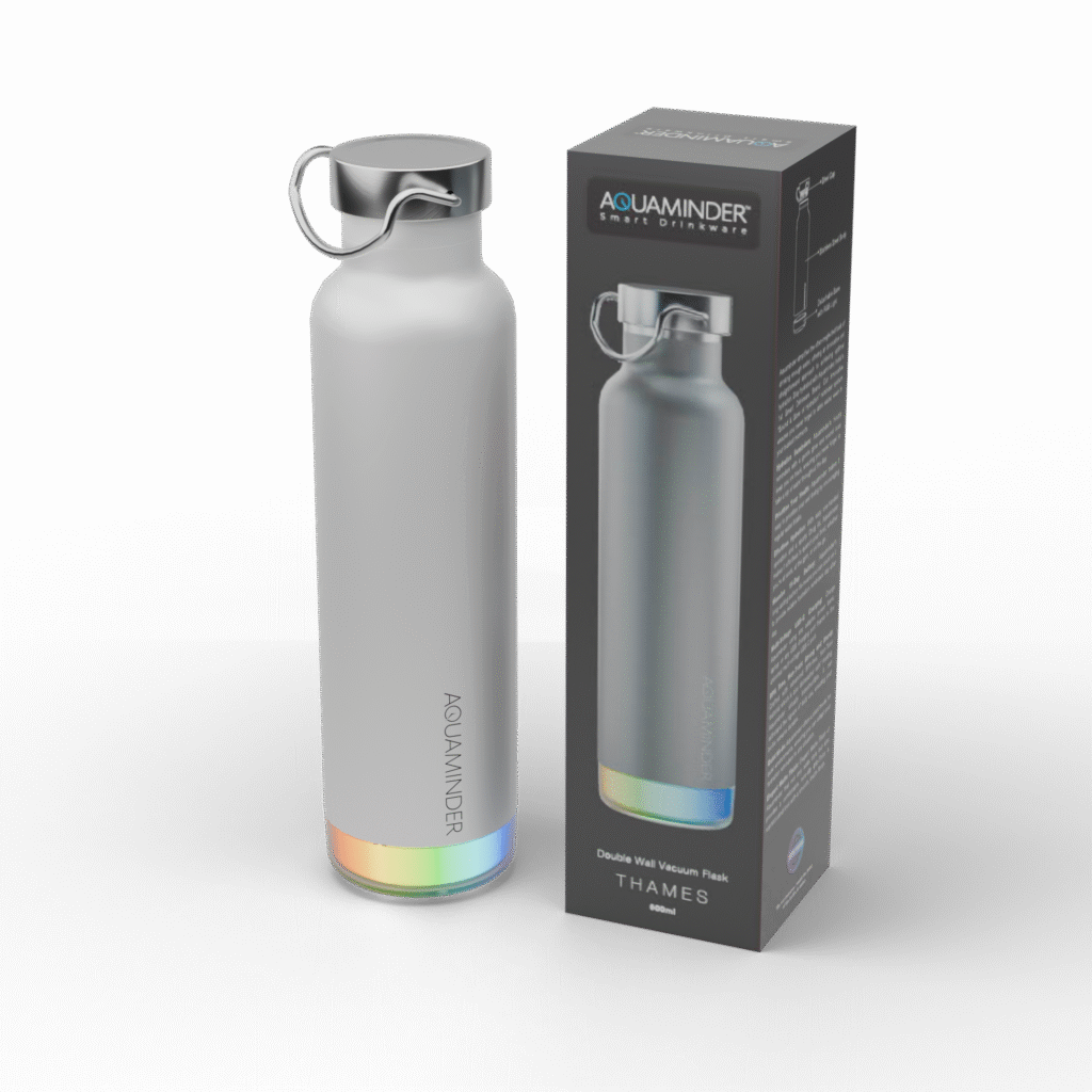 Stainless Steel Double Wall Smart Water Bottle 600 ml - GiveAwaySmiles
